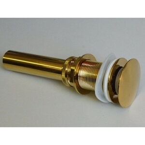 Unslotted Easy Clean Bathroom Basin Click Clack Waste Pop up Push ...