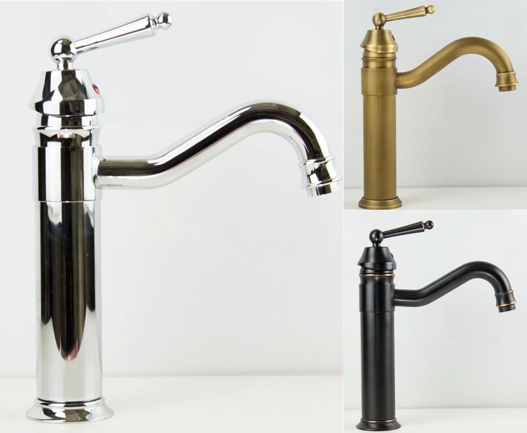 Vintage Style Mixer Tap Faucet Bathroom Kitchen Basin Sink Counter Top ...