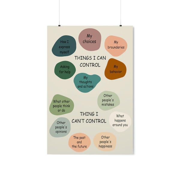 Things I Cant Control Poster - Etsy