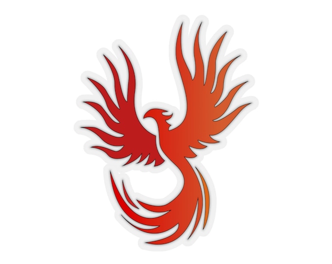 Rising Phoenix Out of the Ashes Fire Fenix Phoenix Sticker - Etsy