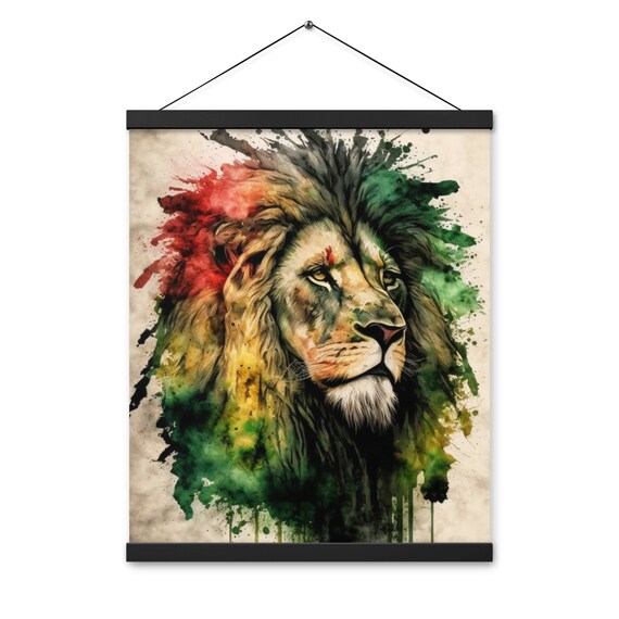 Rasta Lion Poster