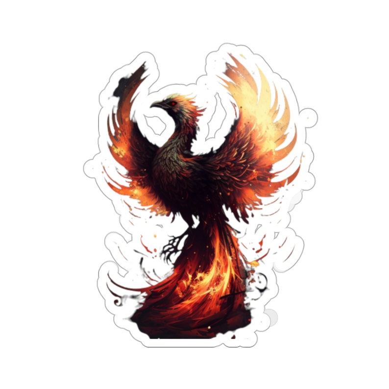Phoenix Rising Sticker, Out of the Ashes, New Beginnings & Resurrection ...