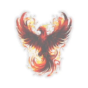 Phoenix Rising Sticker, Out of the Ashes, New Beginnings & Resurrection ...