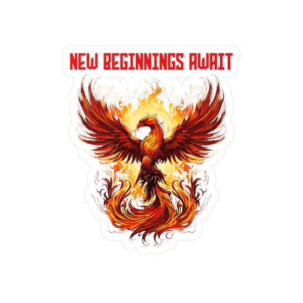 Phoenix Rising Car Decal - Etsy