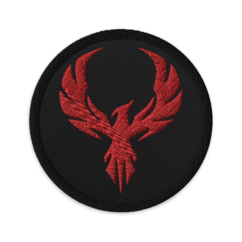 Red Gold Phoenix Patch - Etsy