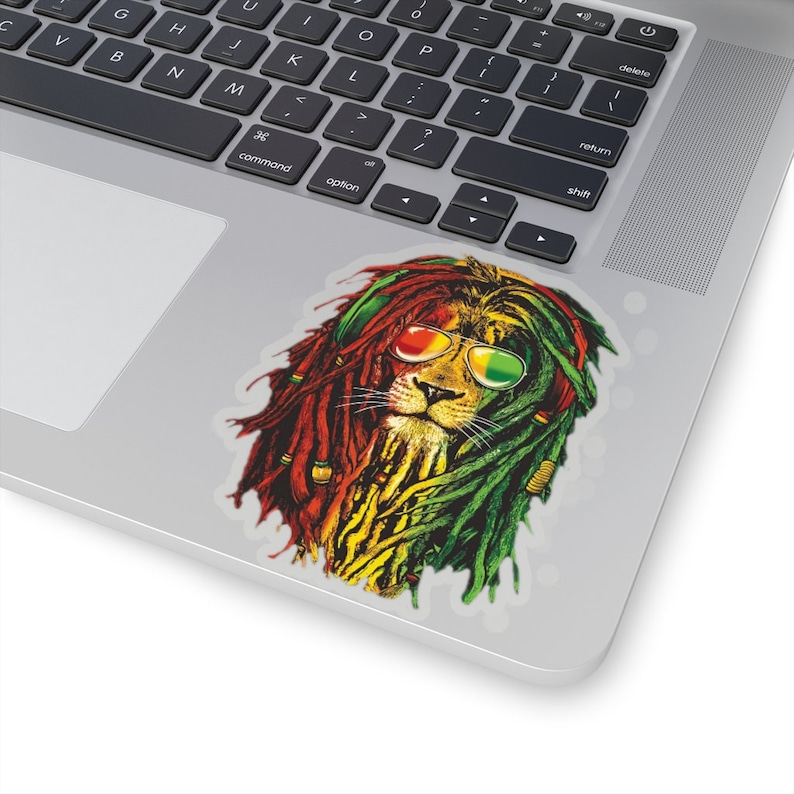 Rasta Lion Sticker Lion of Judah Reggae Sticker Rastafari - Etsy