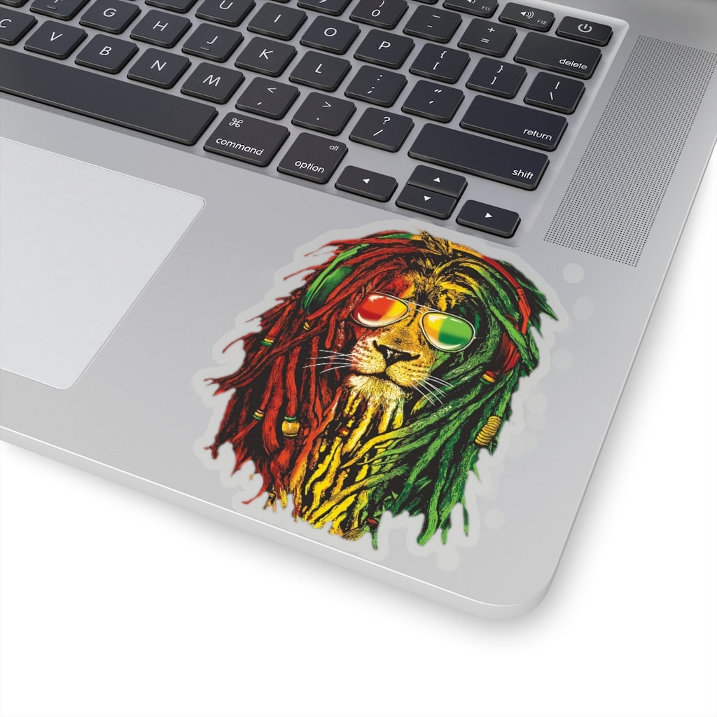 Rasta Lion Sticker Lion of Judah Reggae Sticker Rastafari - Etsy