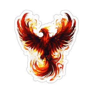 Phoenix Rising Sticker, Out of the Ashes, New Beginnings & Resurrection ...