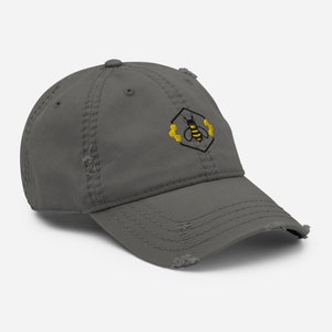 HONEY BEE Baseball Hat, Embroidered Bee Dad Cap • Save the Bee Insect ...