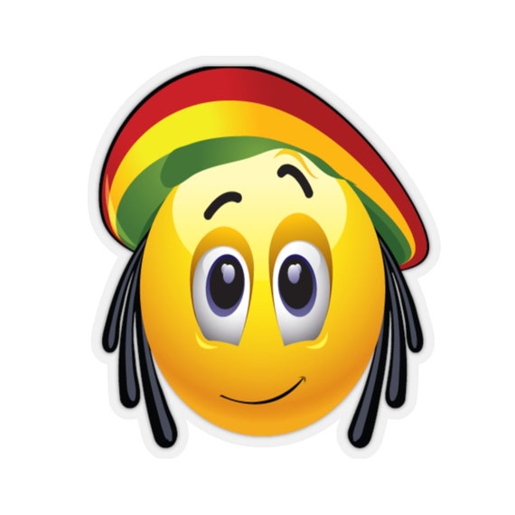 Rastafari Emoji Reggae music sticker Rasta Sticker Jamaica | Etsy