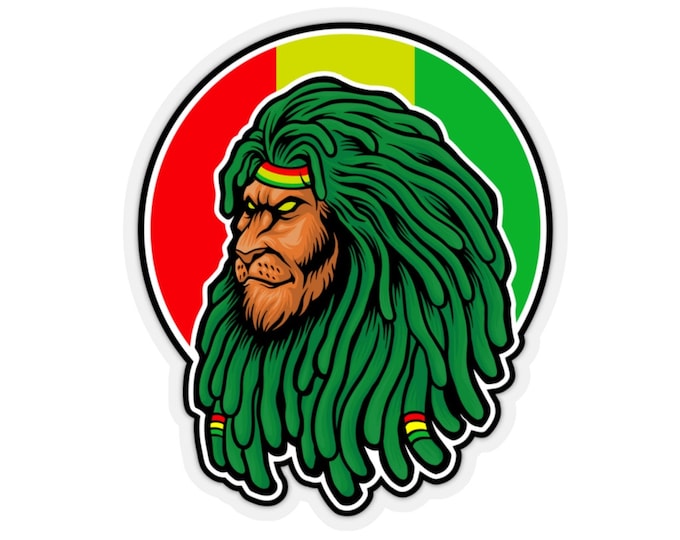 Rastafari Lion Sticker Marley Lion Art Dreadlock Rastafari - Etsy