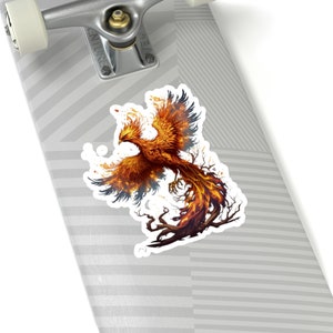 Phoenix Rising Sticker, Out of the Ashes, New Beginnings & Resurrection ...