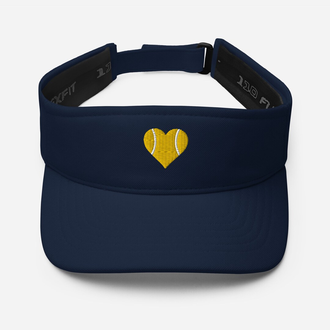 Tennis Love Visor, Women's Tennis Hat, Heart Tennis Visor Cap, Tennis ...