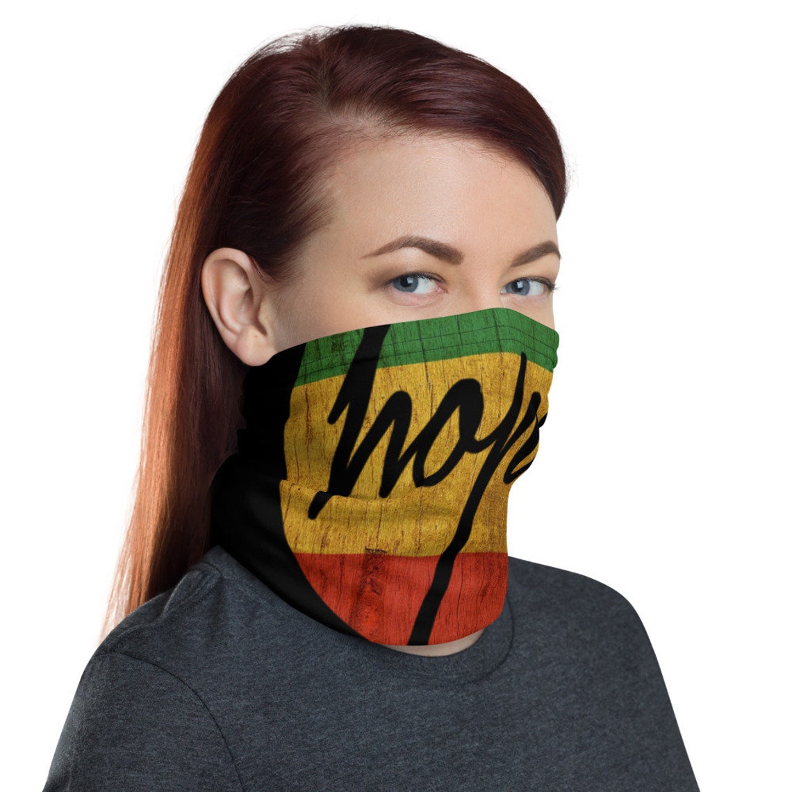 Face Mask, Rastafari Face Mask,beautiful Hope Calligraphy, Rasta Colors ...