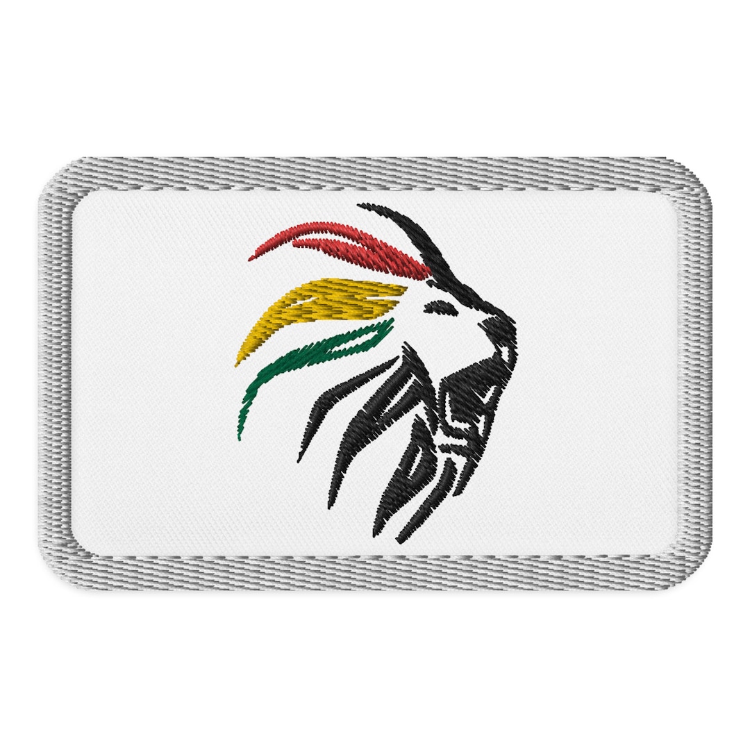 Rasta Lion Patch, Beautiful Rastafari Embroidered Patches, Reggae ...