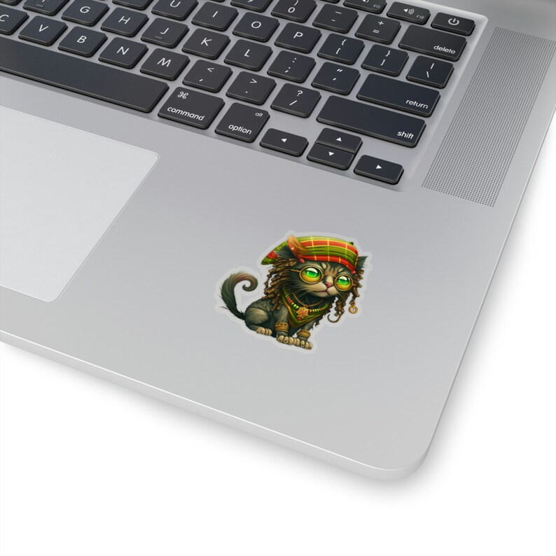 Rastafari Sticker, Rasta Cat, Funny Stylish Rasta Colors Reggae Vibes ...
