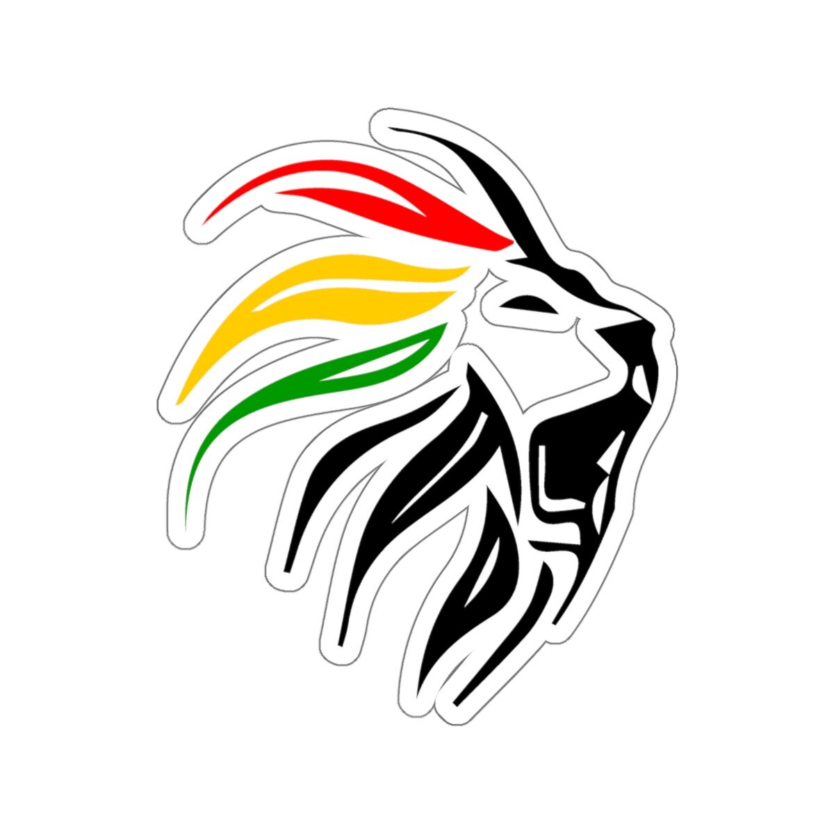 Rastafari Lion Sticker Marley Lion Art Dreadlock Rastafari | Etsy