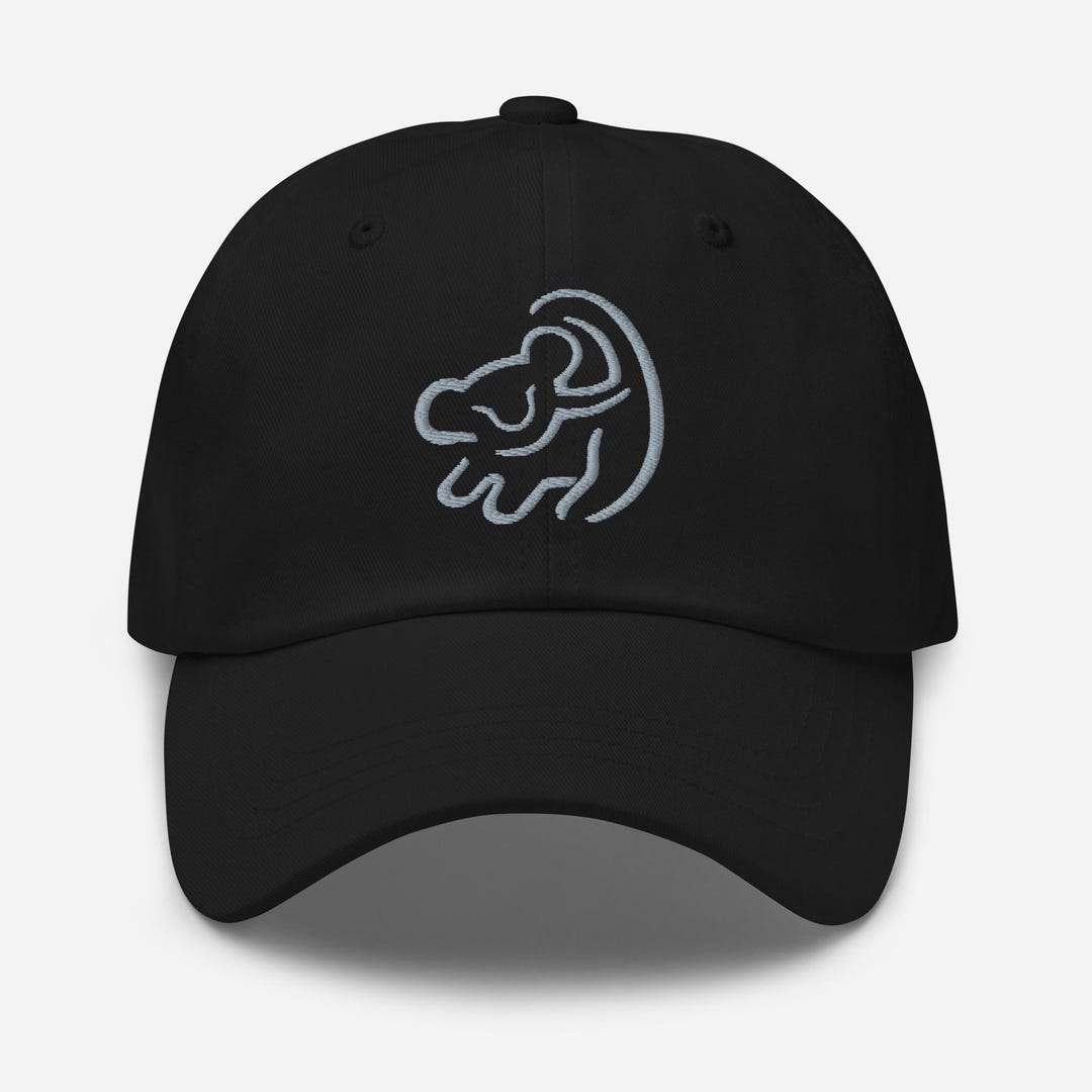 Simba Dad Hat, Embroidered Lion King Simba Drawing, Cute Hat, Simba Cap ...