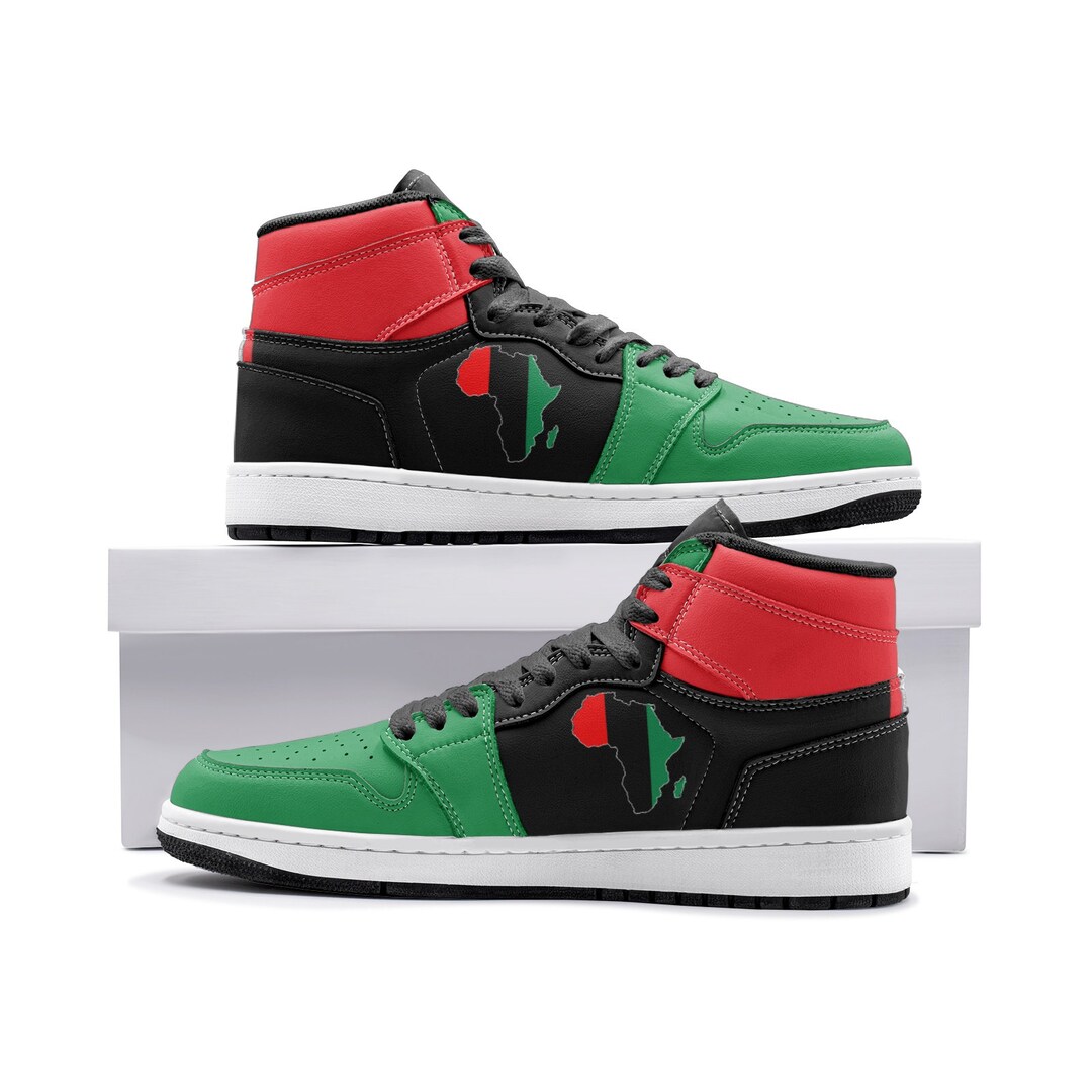 Pan-african Sneakers, Africa High Top Shoes, Unisex Sneaker TR - Etsy