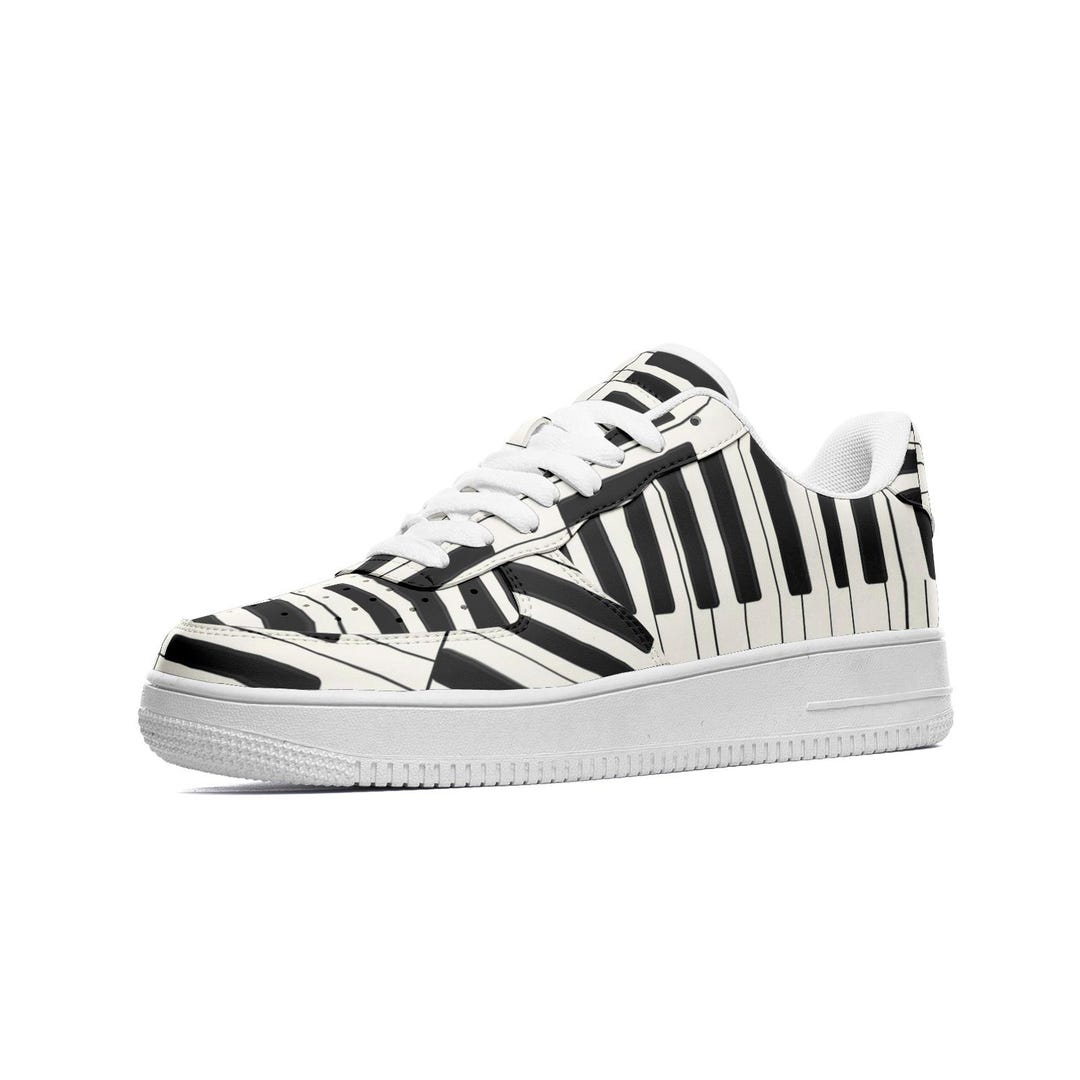 Piano Keyboard Sneakers, Music Lover Lace up Shoes, Musical Instrument ...