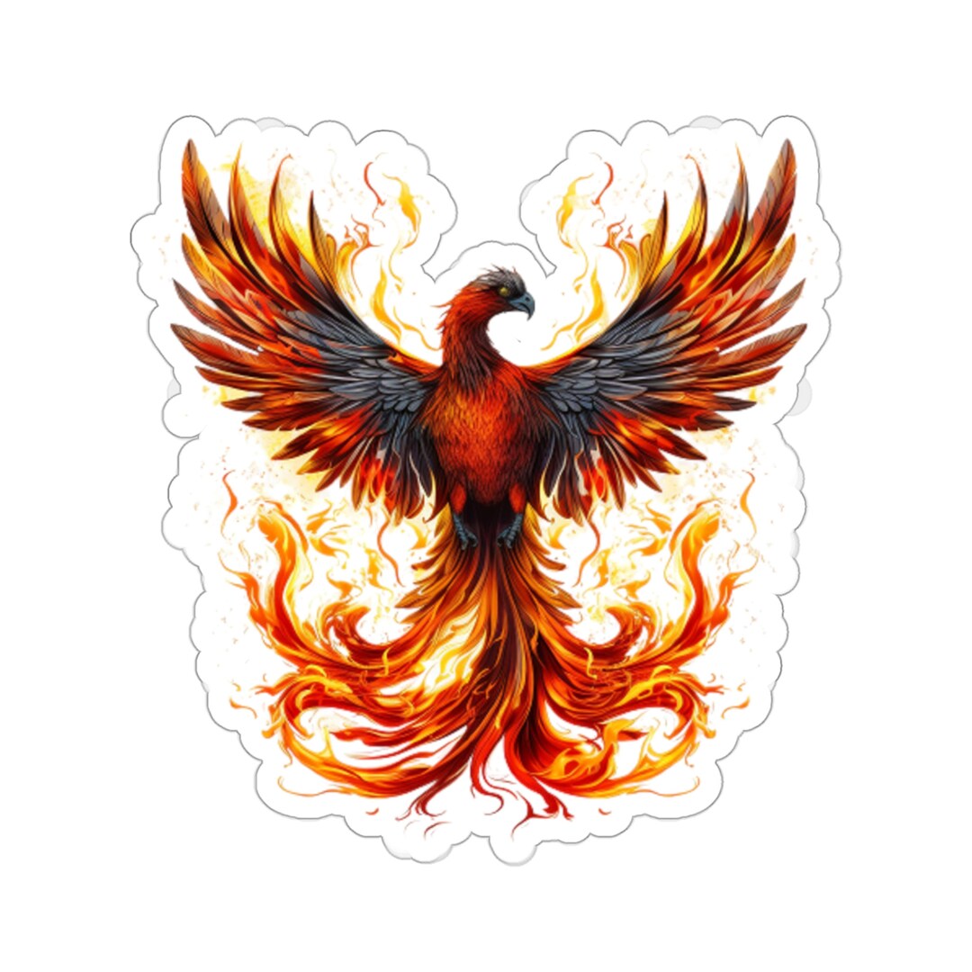 Phoenix Rising Sticker, Out of the Ashes, Rise From Flames, New ...