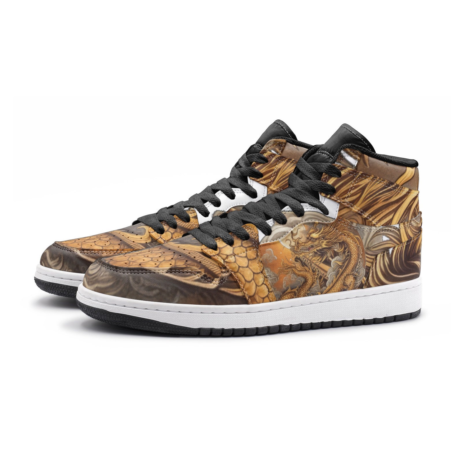 Chinese Dragon Sneakers, Cool Custom Shoes, Unisex Sneaker TR - Etsy
