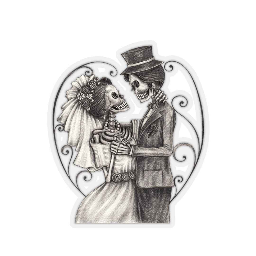 Halloween Sticker, Skull Sticker, Halloween Wedding, Halloween ...