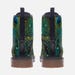 Peacock Combat Boots, Peacock Feather, Vegan Leather Lightweight Boots ...