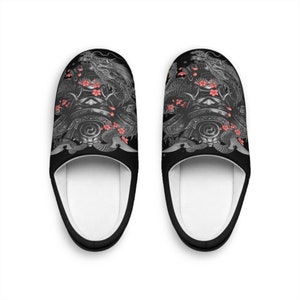 Samurai Slippers, Oni Japan Warrior, Men's Indoor Slippers - Etsy