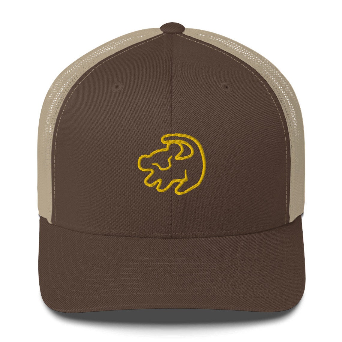 Embroidered Lion King Simba Drawing Cute Hat Trucker Cap - Etsy