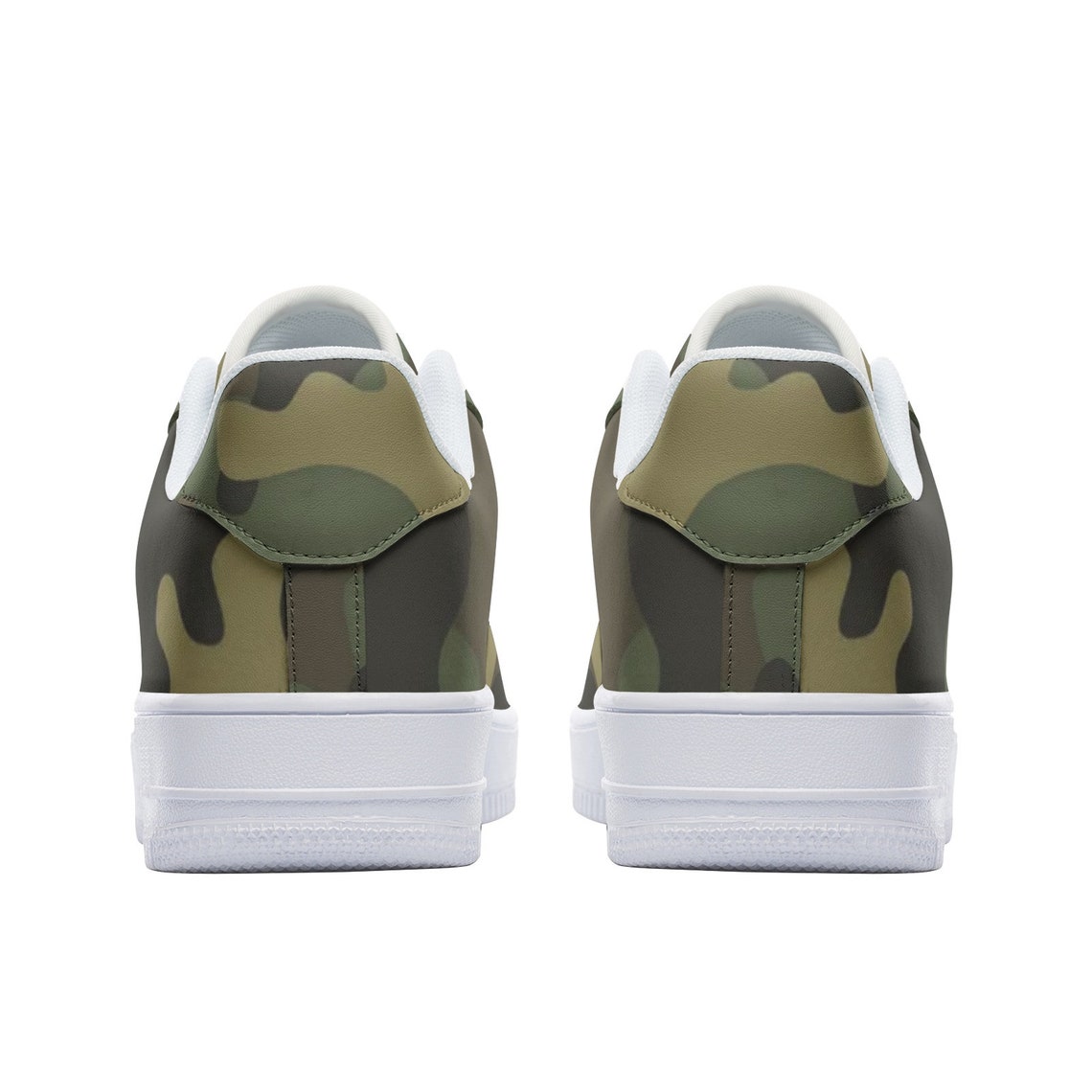 Camo Sneakers, Green Camouflage Sneakers, Camo Footwear, Military, Army ...