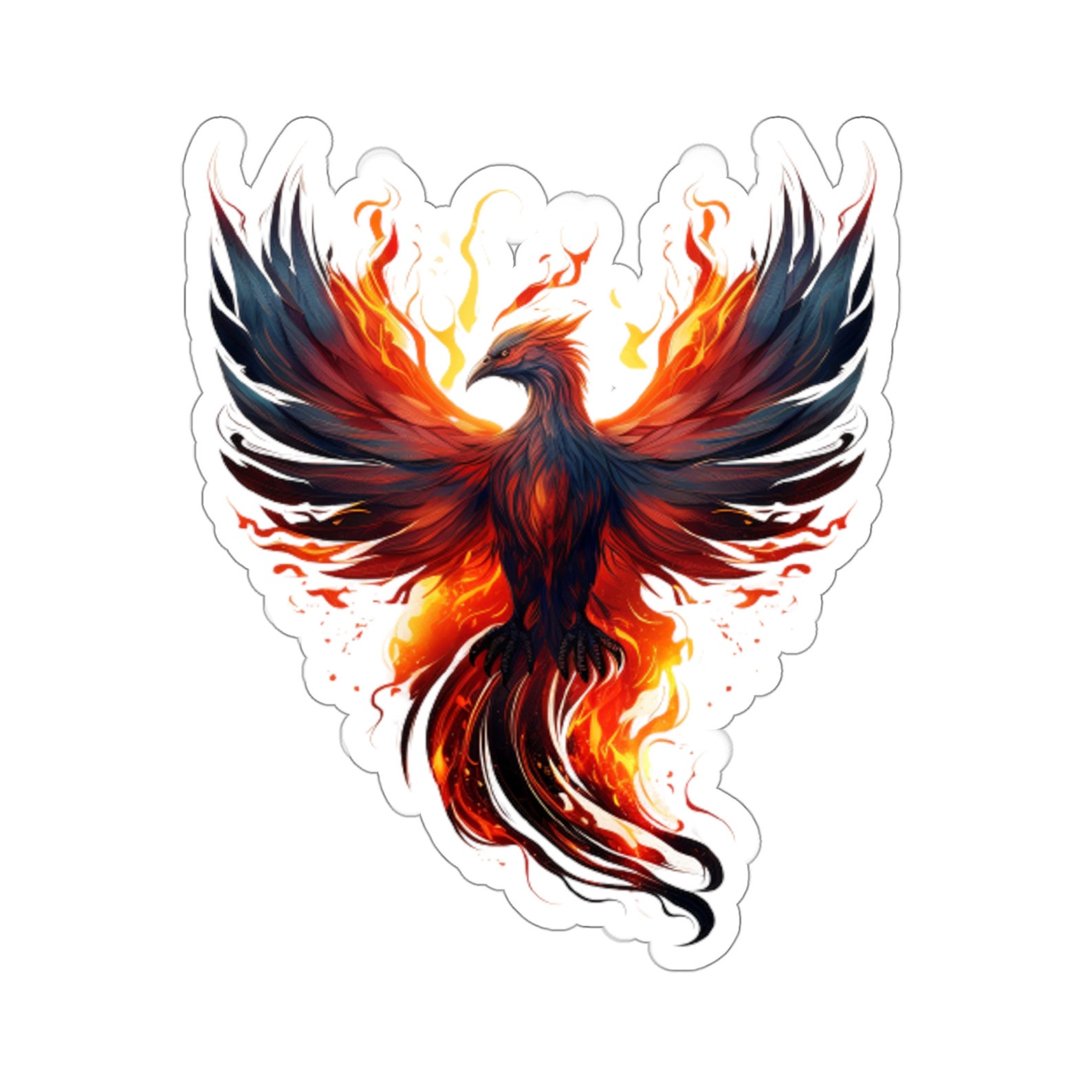 Phoenix Rising Sticker, Out of the Ashes, New Beginnings & Resurrection ...