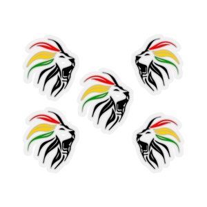 Rasta Lion Stickers, Rastafari Colors Jamaican Sticker, Reggae Vibes 5 ...