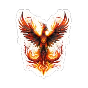 Phoenix Rising Sticker, Out of the Ashes, New Beginnings & Resurrection ...
