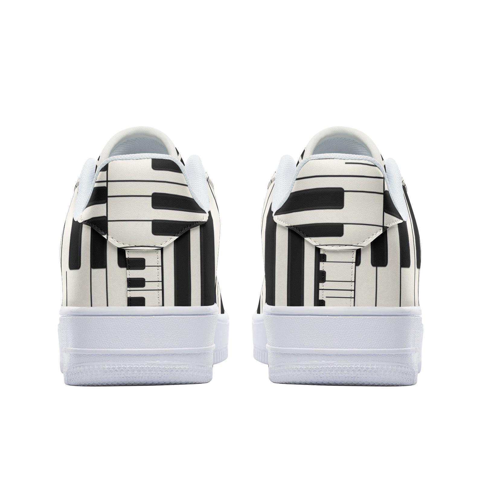 Piano Keyboard Sneakers, Music Lover Lace up Shoes, Musical Instrument ...