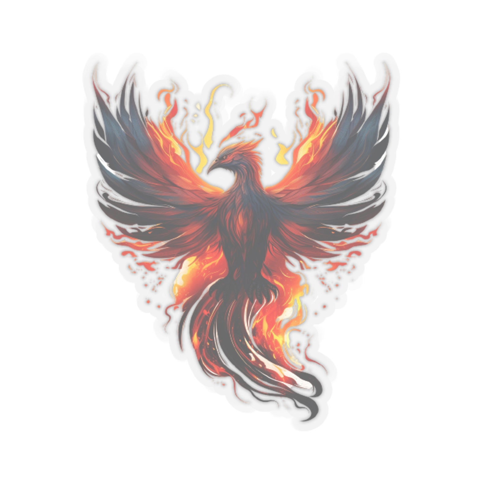 Phoenix Rising Sticker, Out of the Ashes, New Beginnings & Resurrection ...