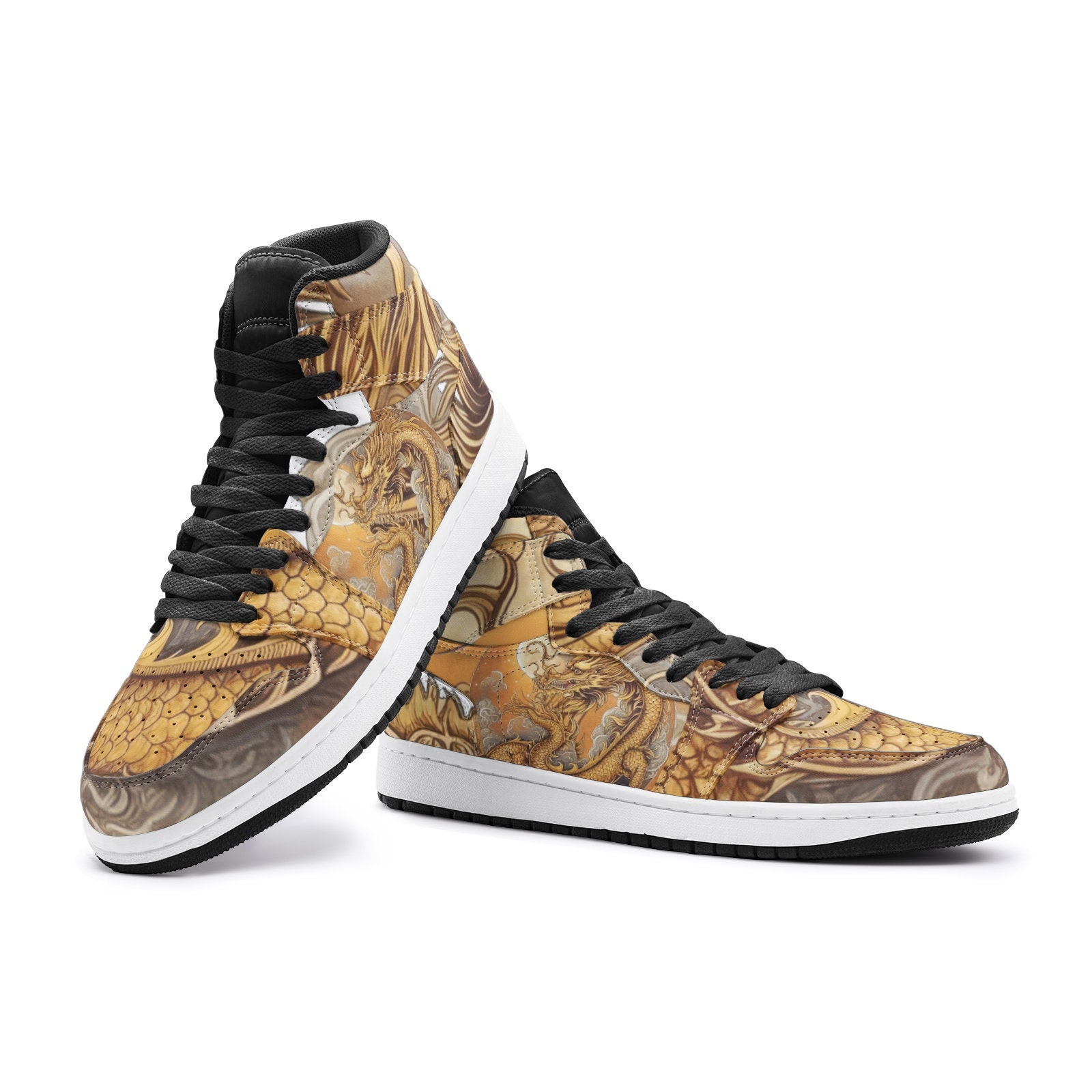 Chinese Dragon Sneakers, Cool Custom Shoes, Unisex Sneaker TR - Etsy