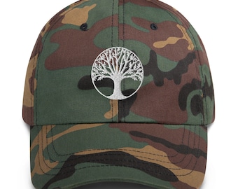 Embroidered Tree Hat - Etsy