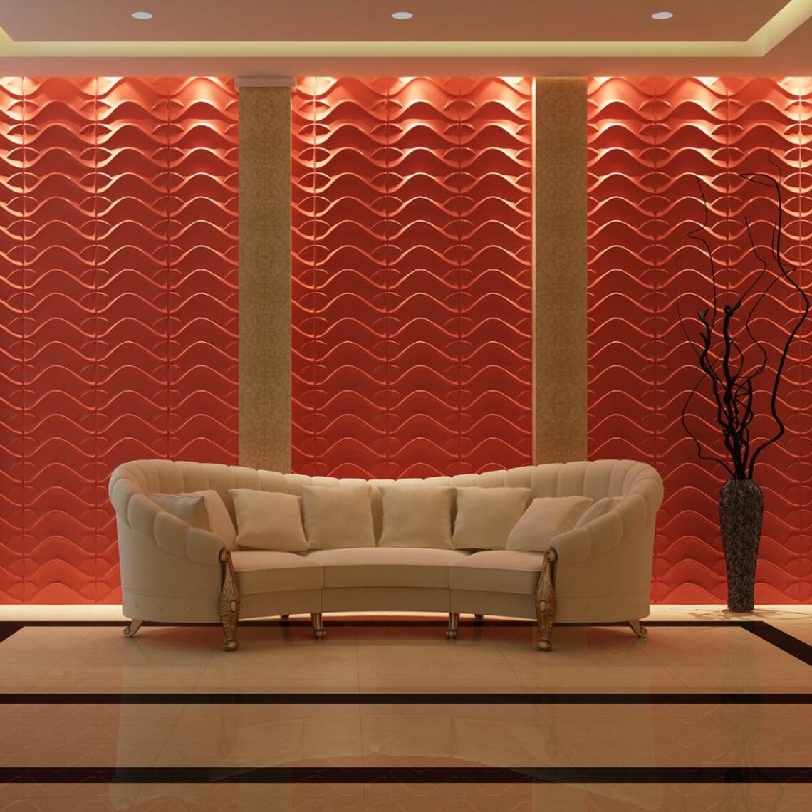 Ripple ABS Plastic Mold 3D Panel for Making From Plaster - Etsy