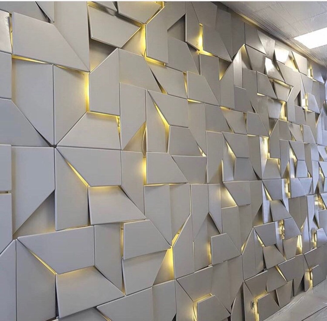 LED ABS Plastic Mold 3D Panel, for Making From Plaster gypsum or ...