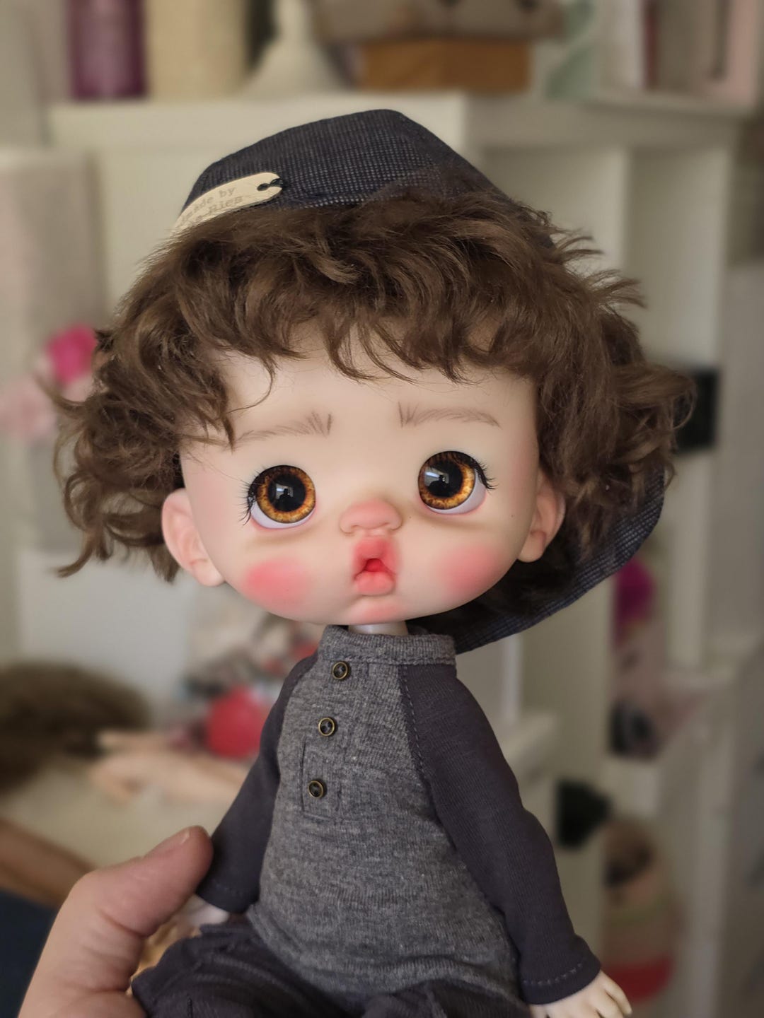 Huhu BJD Boy Doll 28 Cm Collectible Art Doll With Goat Hair Wig ...