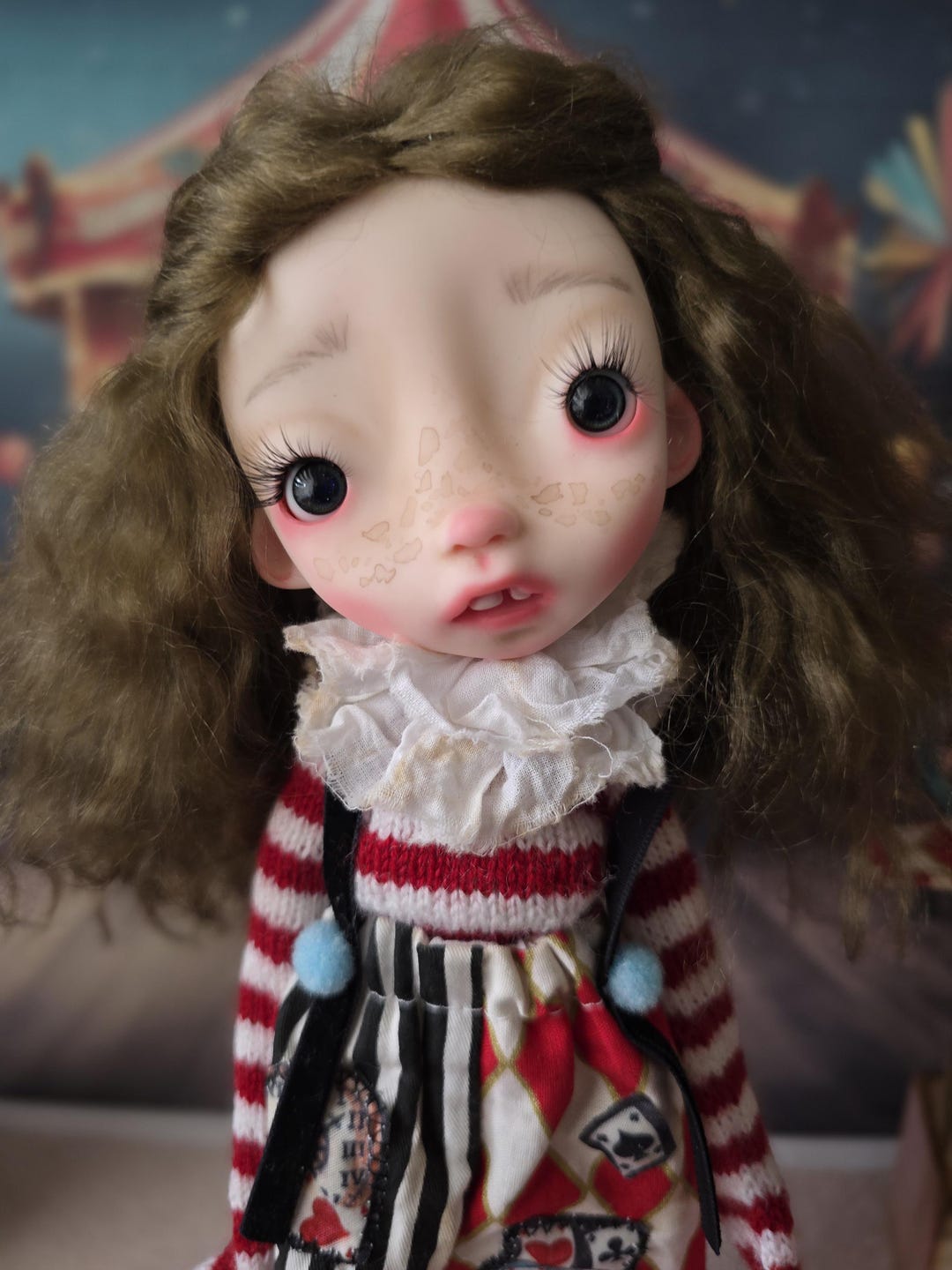 Malisa BJD Doll – 28 Cm Custom Art Doll With Goat Hair Wig, Clothes ...