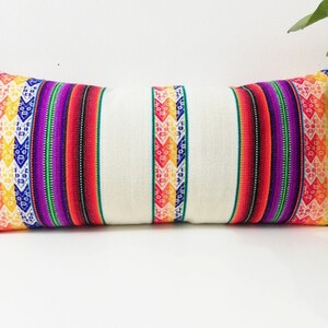 Peruvian Lumbar Pillow - Handwoven Pillows - Peruvian Pillow Covers ...