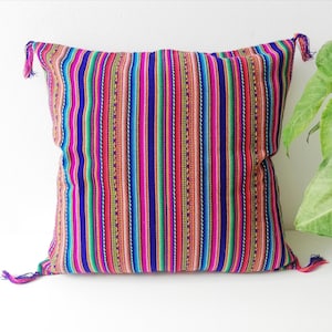 Peruvian Colorful Pillow Cases, Blanket Cushions, Peruvian Textiles ...