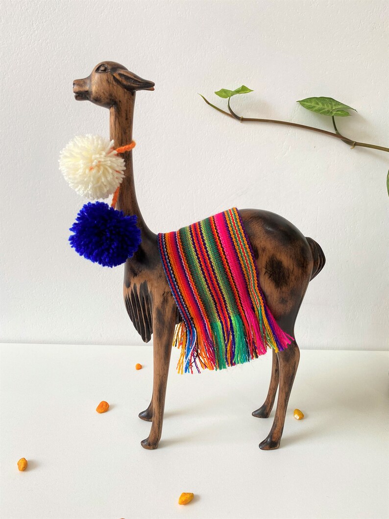 Peruvian Art Llama Statue Llama Figurine Alpaca Figurine - Etsy
