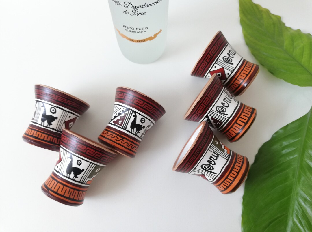 Handmade Peruvian Pottery Wine Cup: Boho Ceramic Barware - Etsy