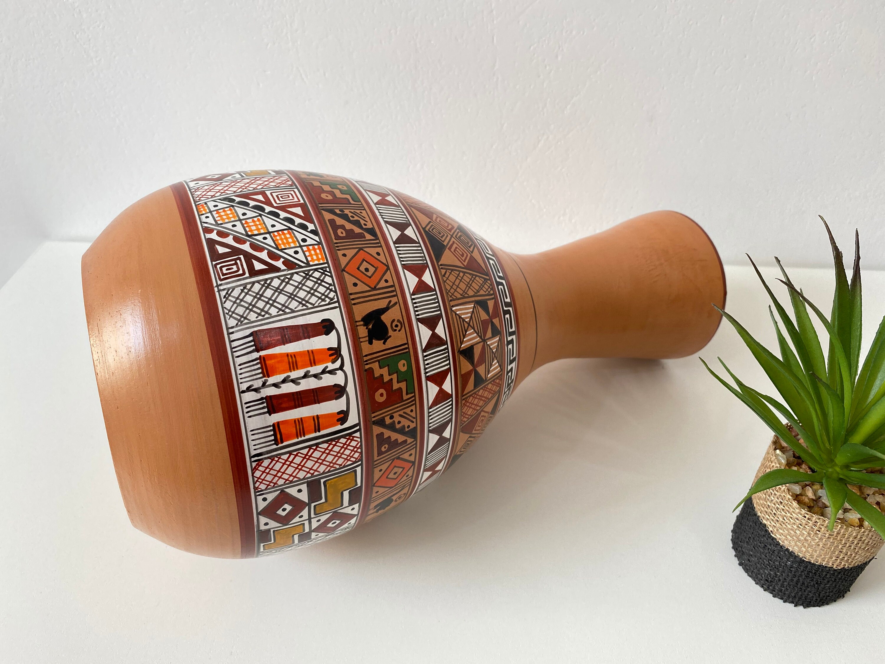 Vase Peruvian Decor Southwestern Decor Boho Vase Peruvian | Etsy