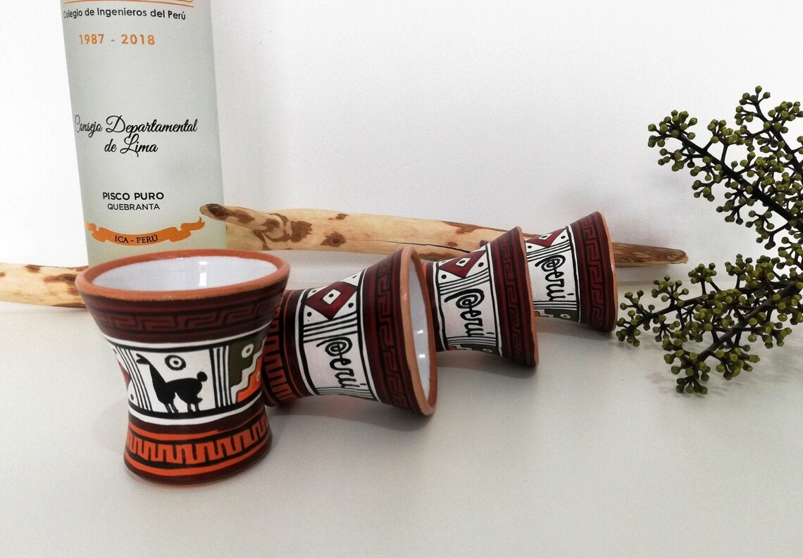 Peruvian Pottery Peru Gifts Peru Pottery Cups Boho Ceramic - Etsy