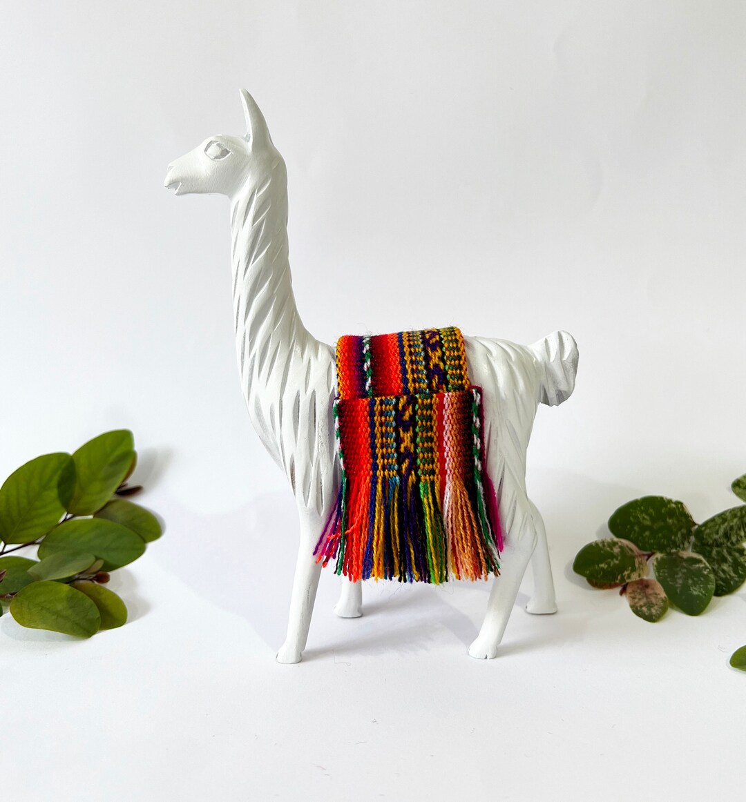 Peruvian Wood Llama Statue: Hand Carved Animal Art - Etsy