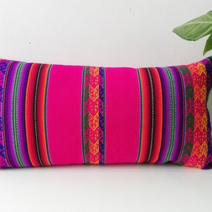 Peruvian Lumbar Pillow - Handwoven Pillows - Peruvian Pillow Covers ...